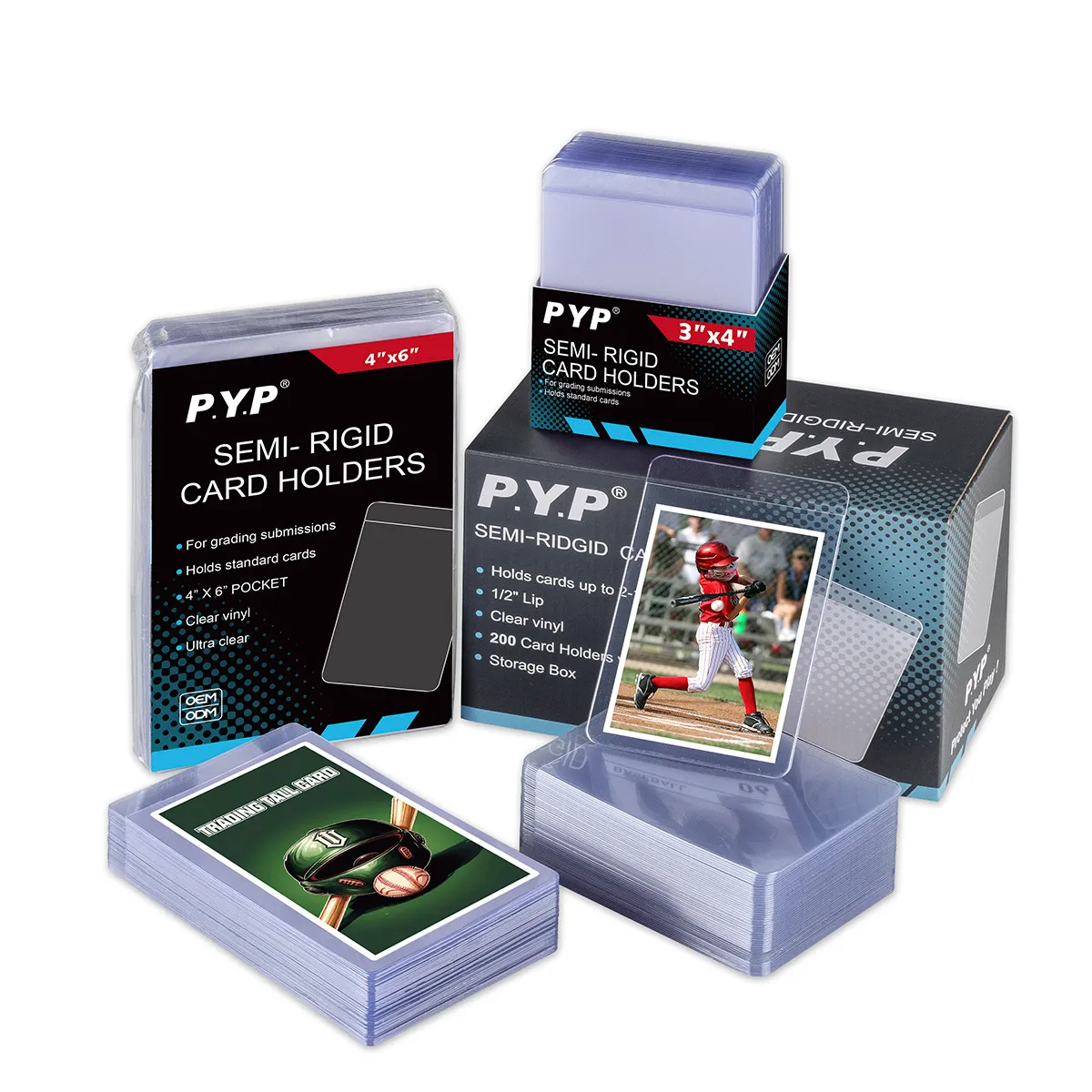 Pro 1/2″ Lip Semi-Rigid Card Holders Saver 1 – PYP