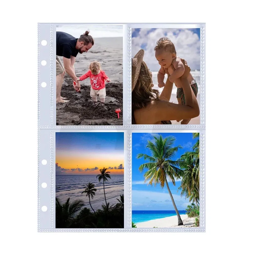 4 Pocket 4x6 Photo Pages Sheet Protector